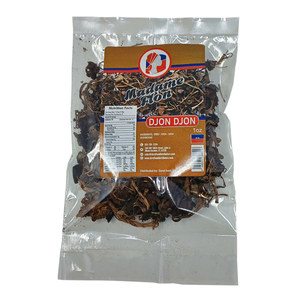 Madame Flon Djon Djon Dried Black Mushrooms – 1 oz (28 g) – Komes Kreyol