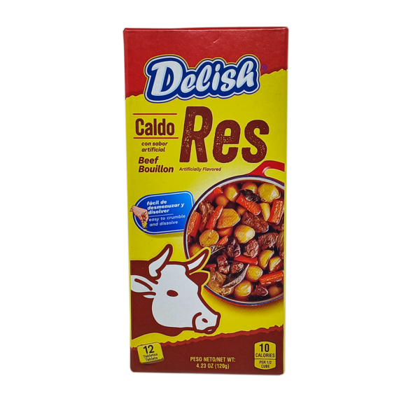 Delish Caldo Sabor a Res 12 Tablets 120g – Komes Kreyol