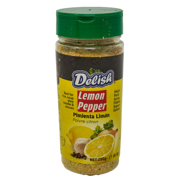 Delish Seasoning Lemon Pepper 200g – Komes Kreyol