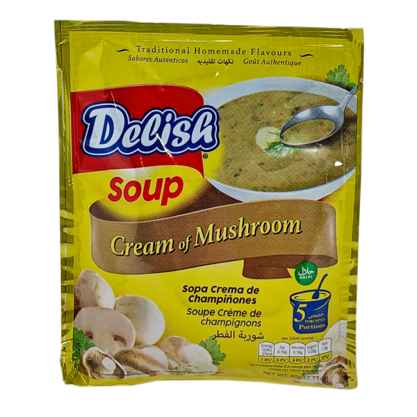 Delish Sopa Cream Mushroom 60g – Komes Kreyol